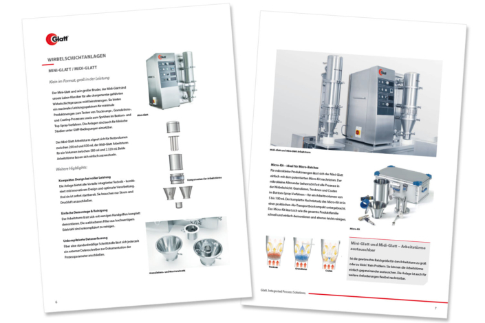 Laboratory units for fluid bed, spouted bed and rotor processes