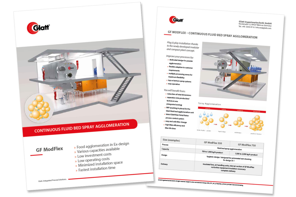 Information Material - Glatt Technologies Food, Feed & Fine Chemicals