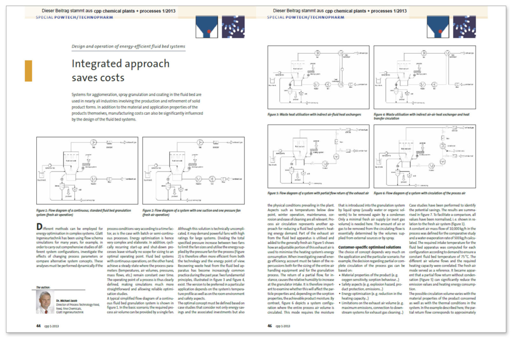 Glatt fluid bed plants type AGT® for Food, Feed & Fine Chemicals