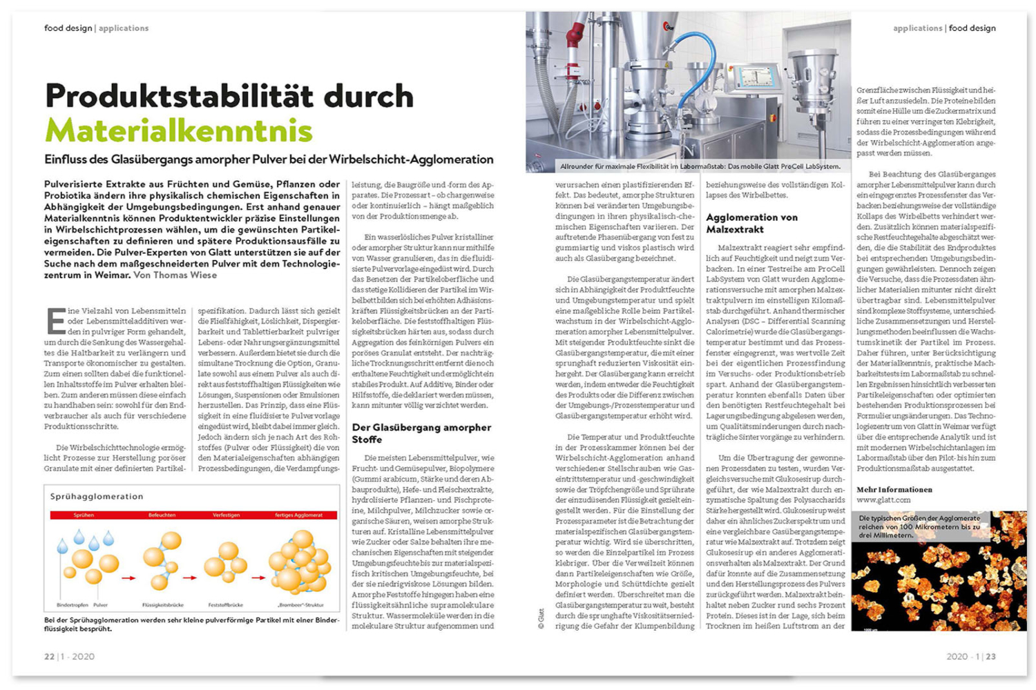 Agglomerate aus der Wirbelschicht - Hochentwickelte Prozesstechnik ermöglicht genau definierte ...