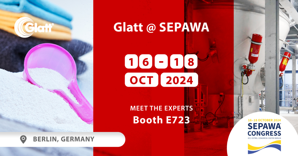 Glatt @ SEPAWA 2024 Booth E723